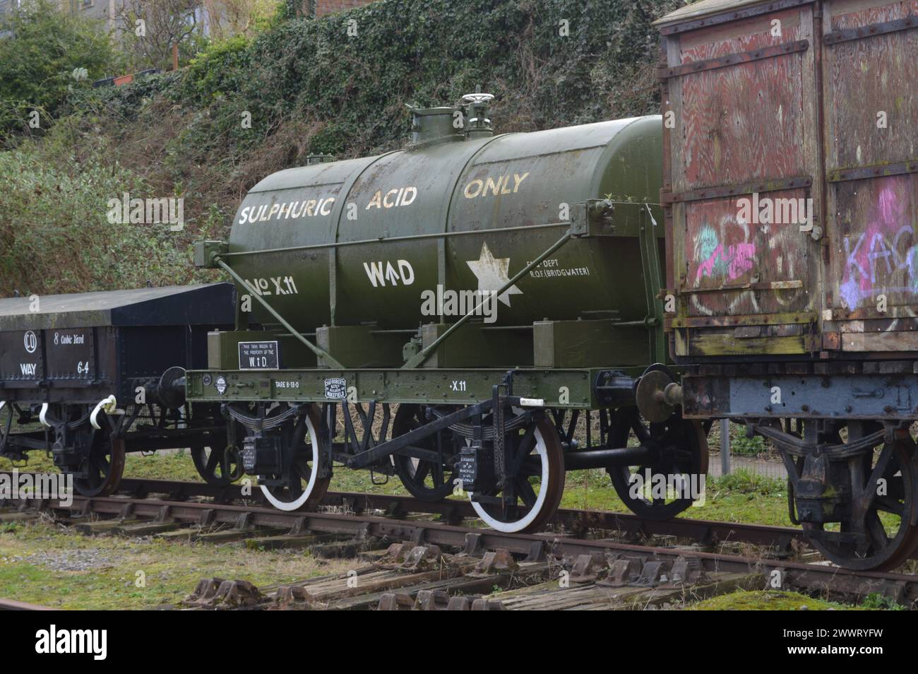 Sulphuric acid tank wagon hi-res stock photography and images - Alamy
