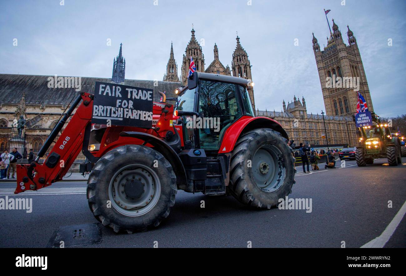 London farming protest hi-res stock photography and images - Alamy