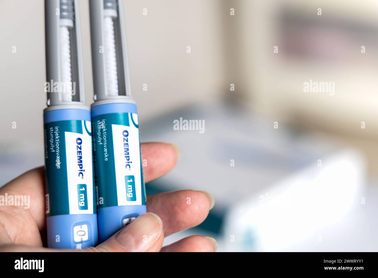 Ozempic Insulin injection pen for diabetics and weight loss Stock Photo - Alamy