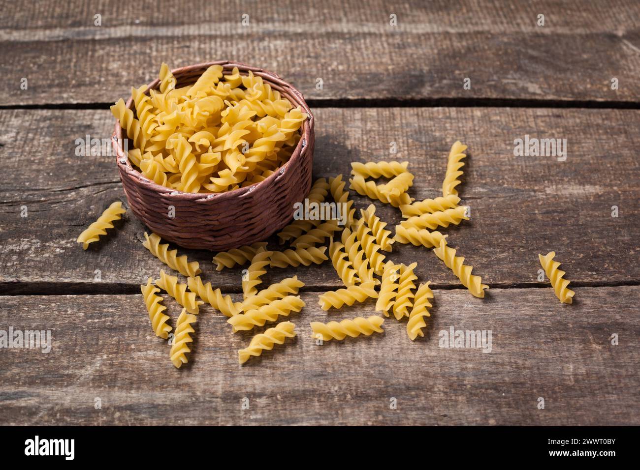 composition of raw pasta Stock Photo - Alamy