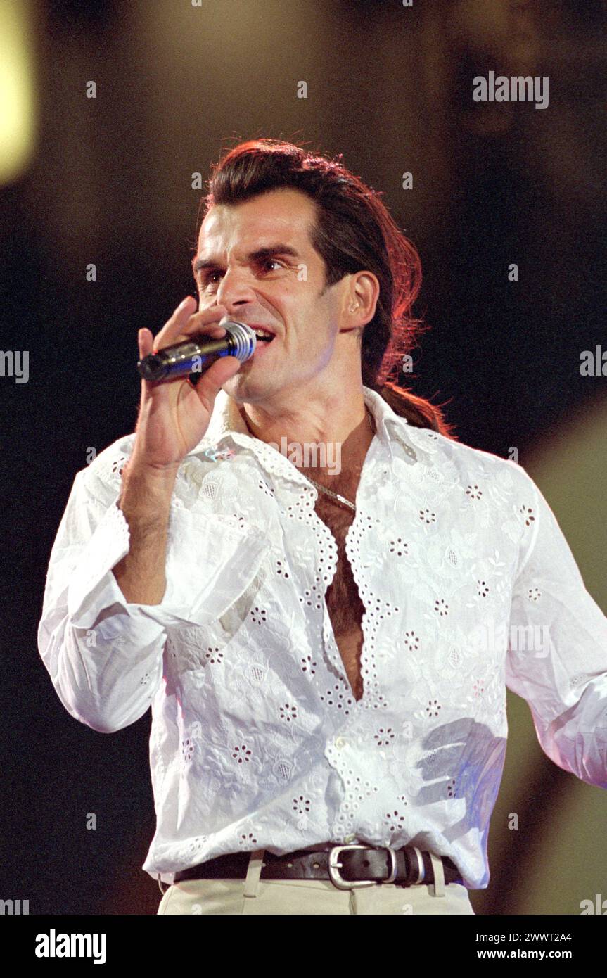 Verona Italy 09/09/2000: Piero Pelù, Italian singer,during the ...