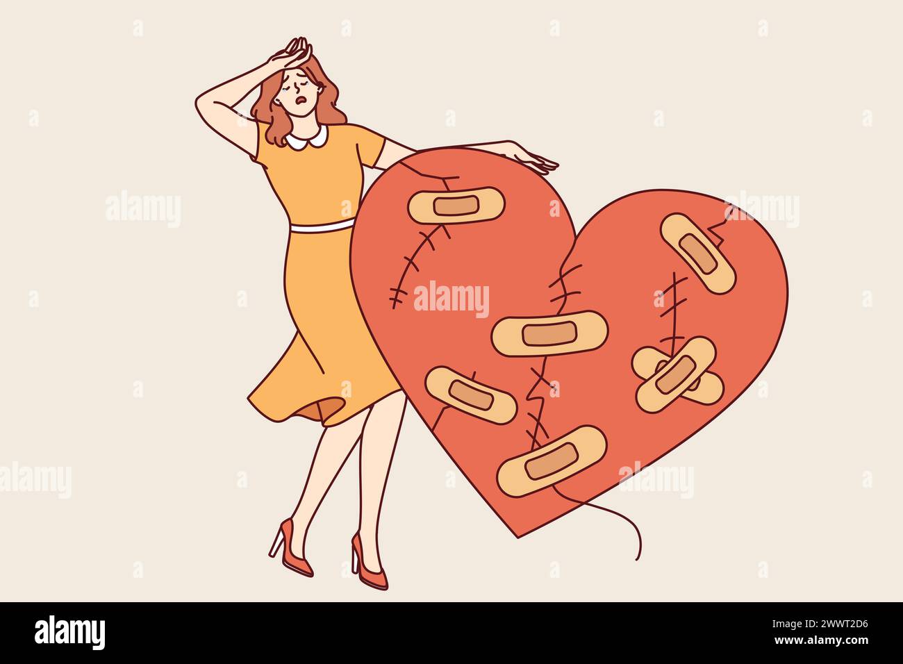 Woman rejected family Stock Vector Images - Alamy