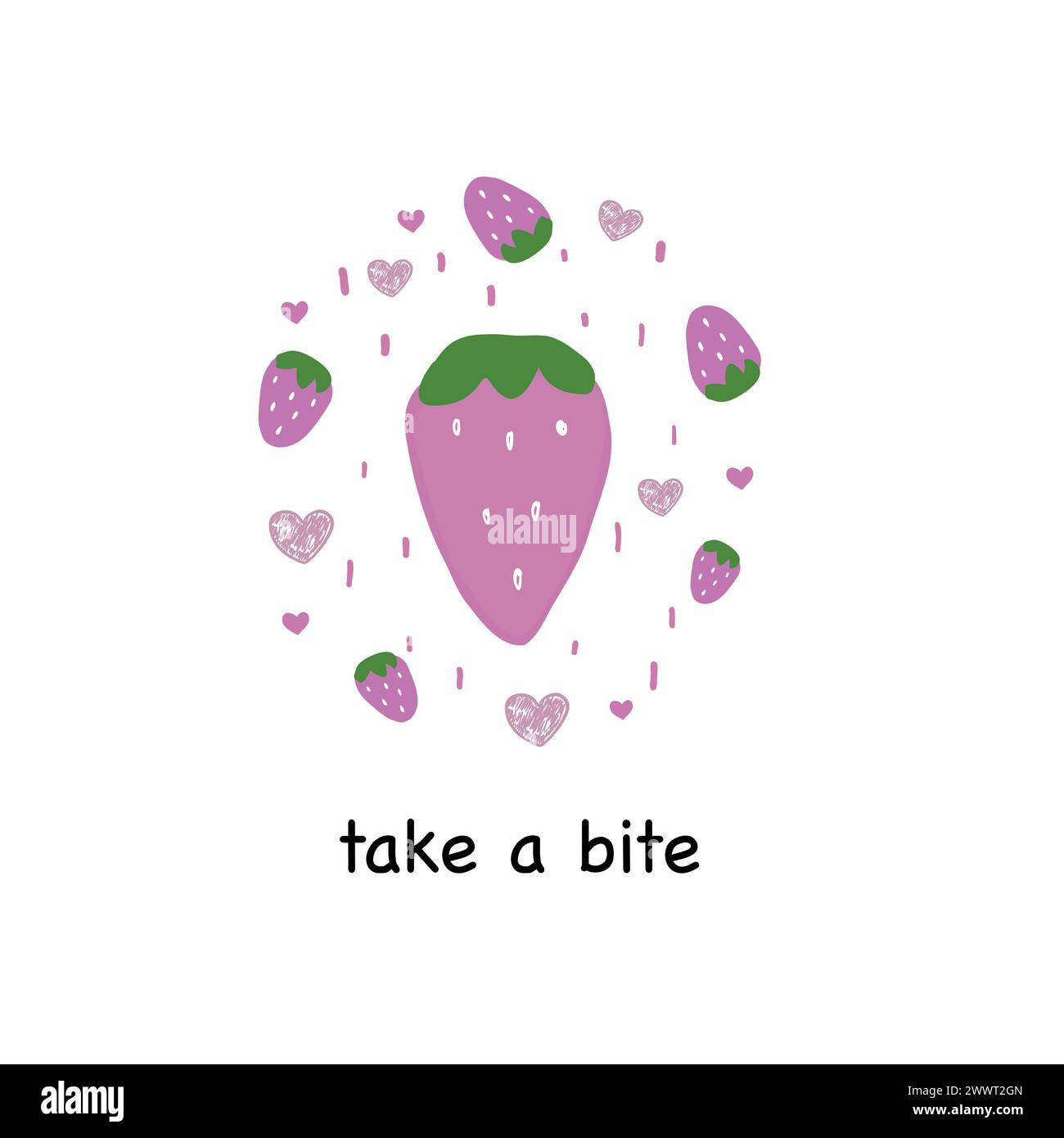 Take a bite Stock Vector Images - Alamy