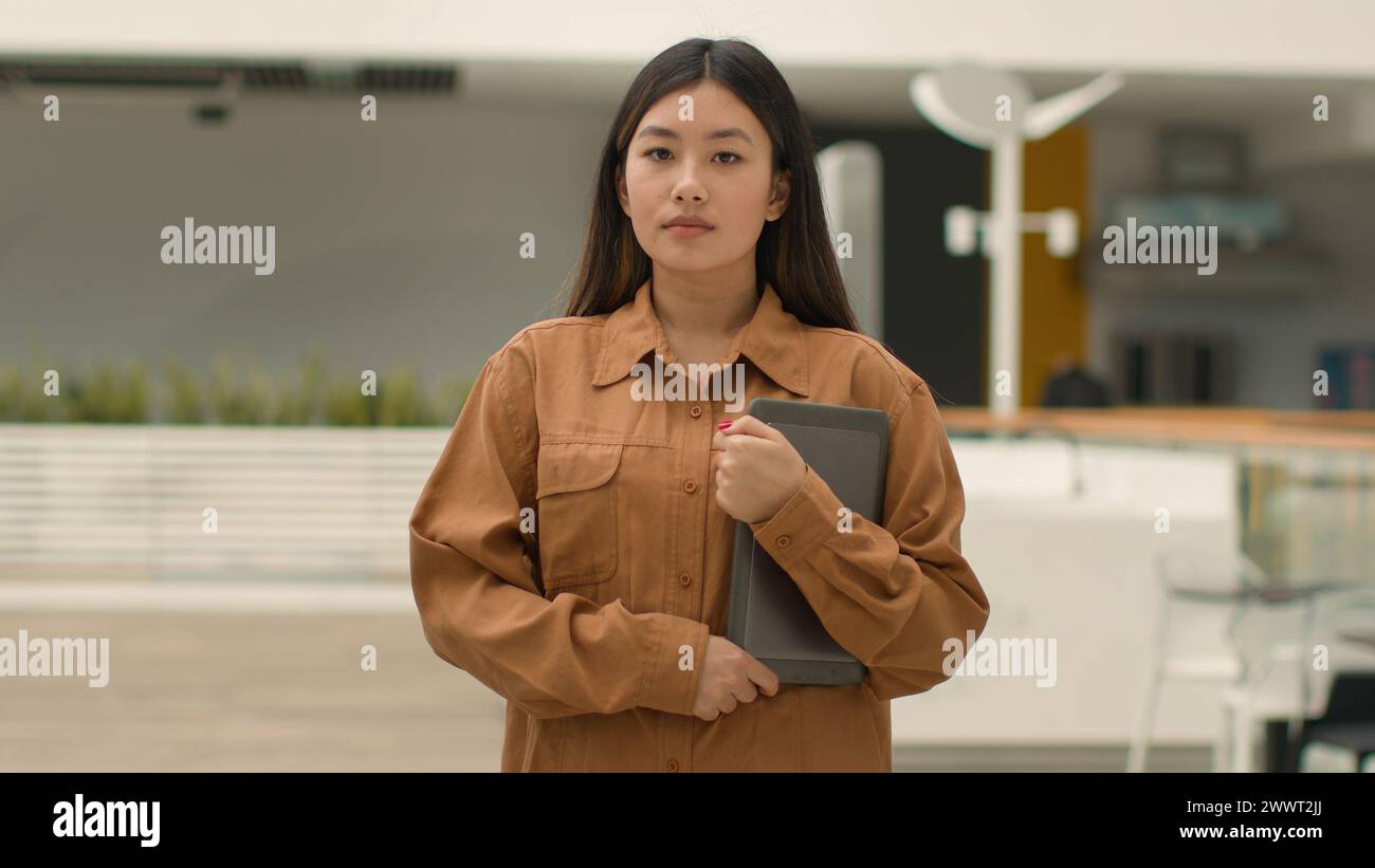 Confident Asian ethnic businesswoman portrait serious chinese korean ...