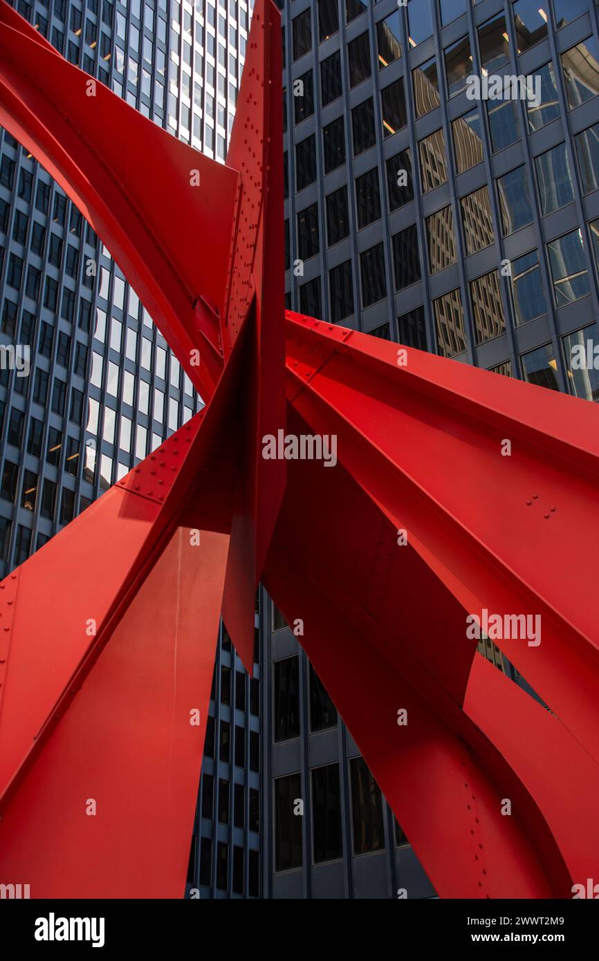 Chicago, Illinois - United States - March 11th, 2024: Art installation ...