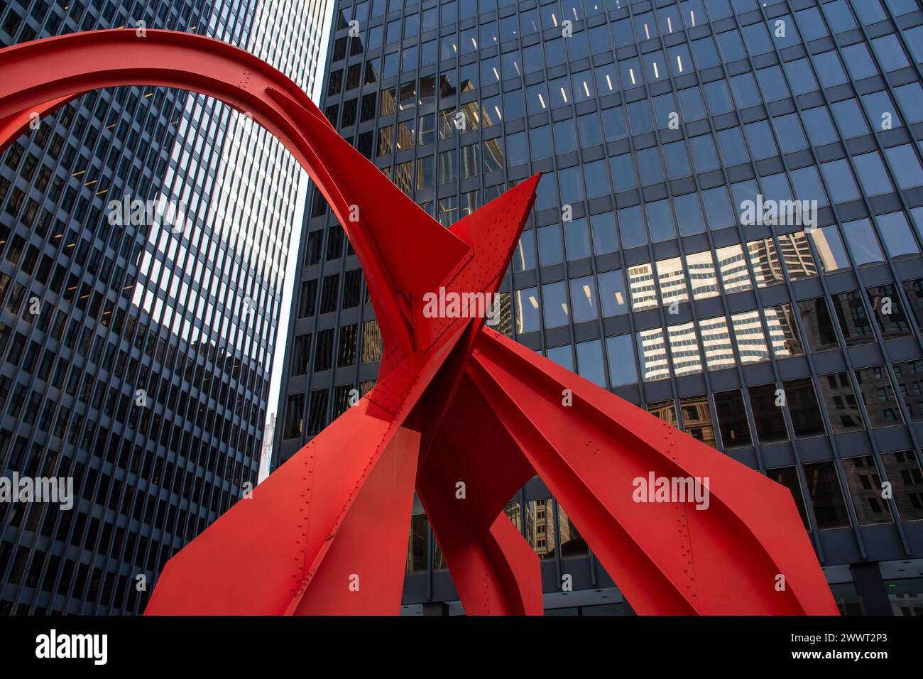 Chicago, Illinois - United States - March 11th, 2024: Art installation ...