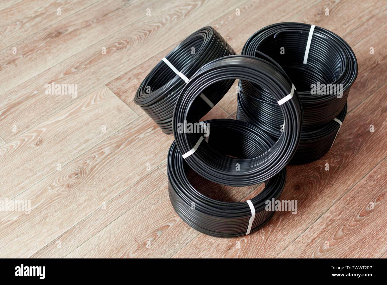 set colored electric cable Stock Photo - Alamy
