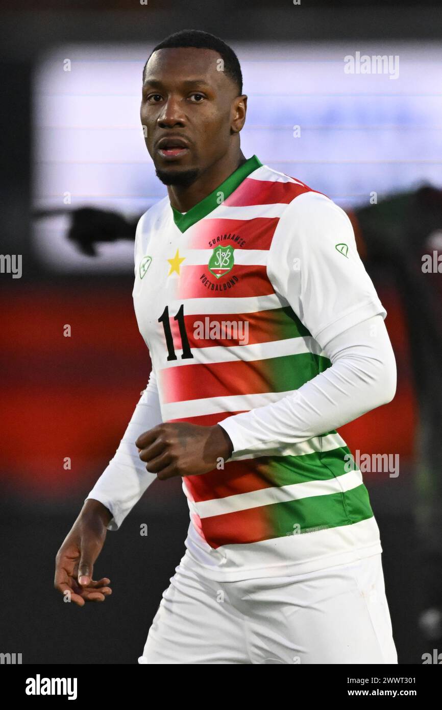 ALMERE - Sheraldo Becker of Suriname during the friendly international ...