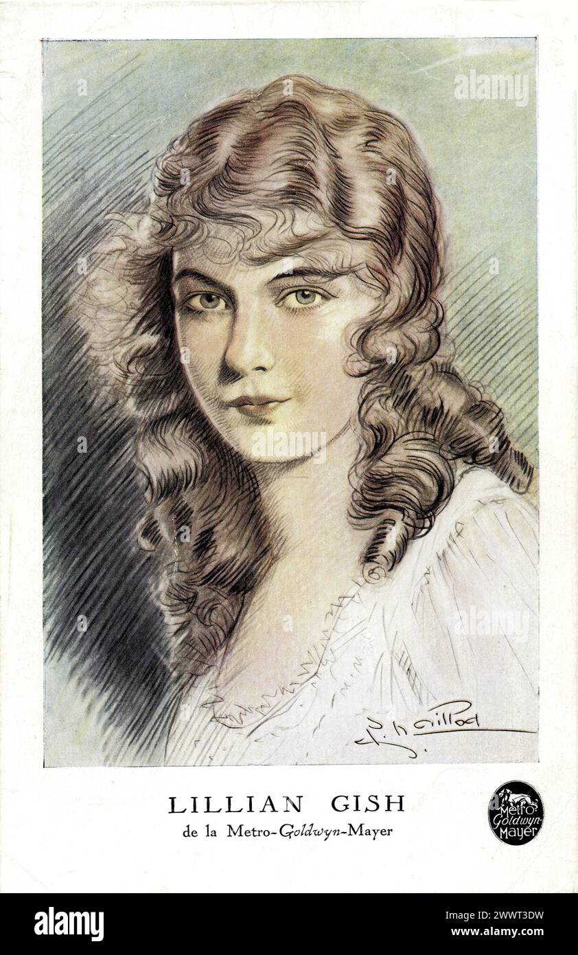 French Promotional Flyer for contract star LILLIAN GISH circa 1928 ...