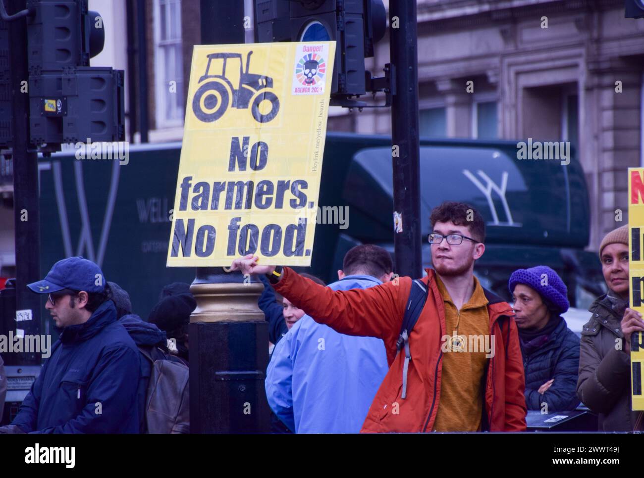 Protest demonstration farming agriculture vehicles hi-res stock ...