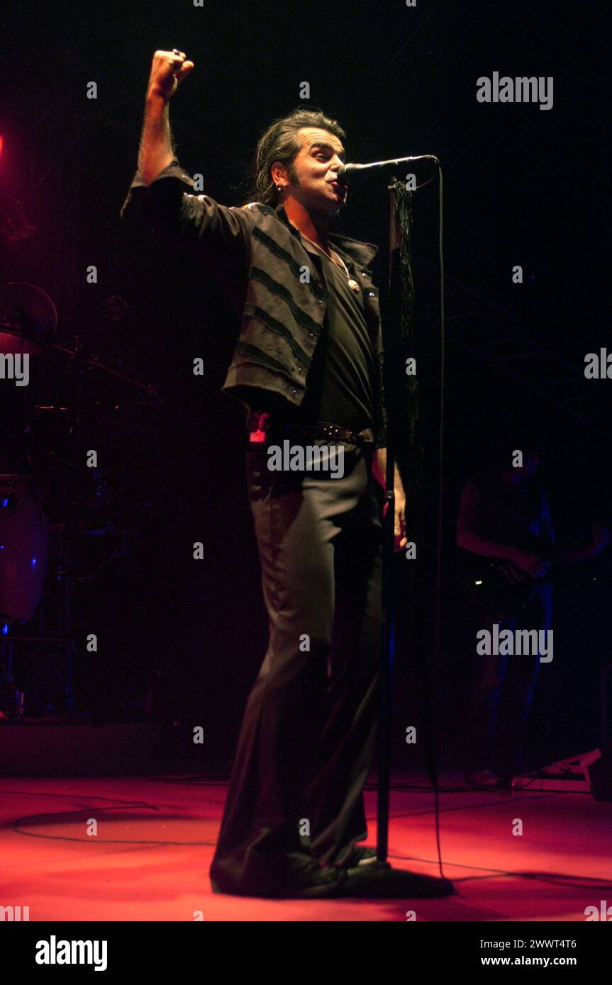 Milan Italy 24/02/2003: Piero Pelù, Italian singer,during the live ...