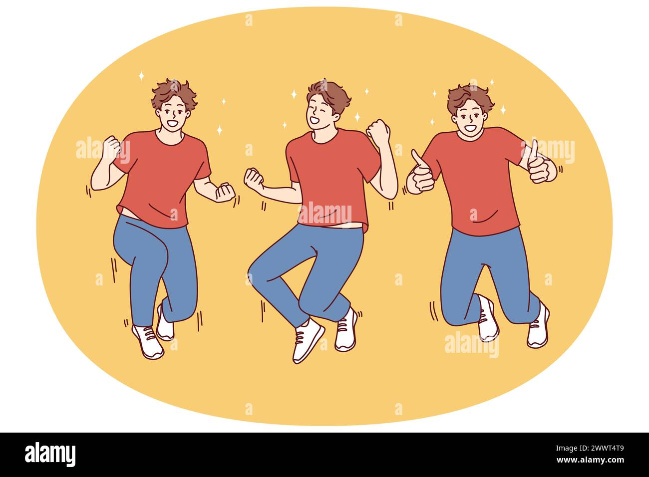 Image successful guy in Stock Vector Images - Alamy