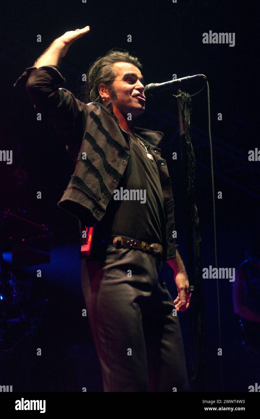 Milan Italy 24/02/2003: Piero Pelù, Italian singer,during the live ...