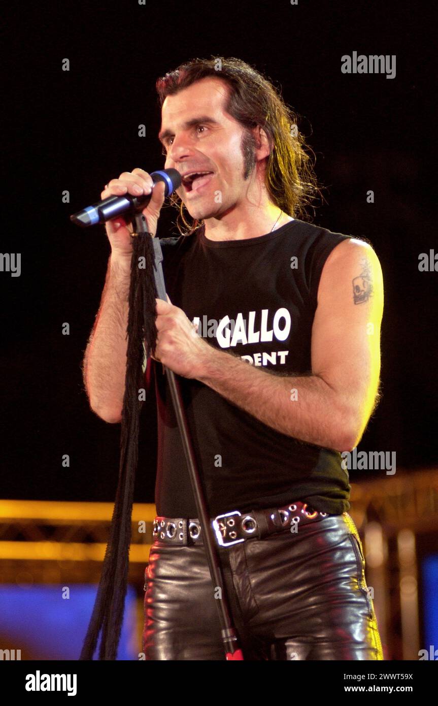 Milan Italy 29/05/2003: Piero Pelù, Italian singer,during the ...