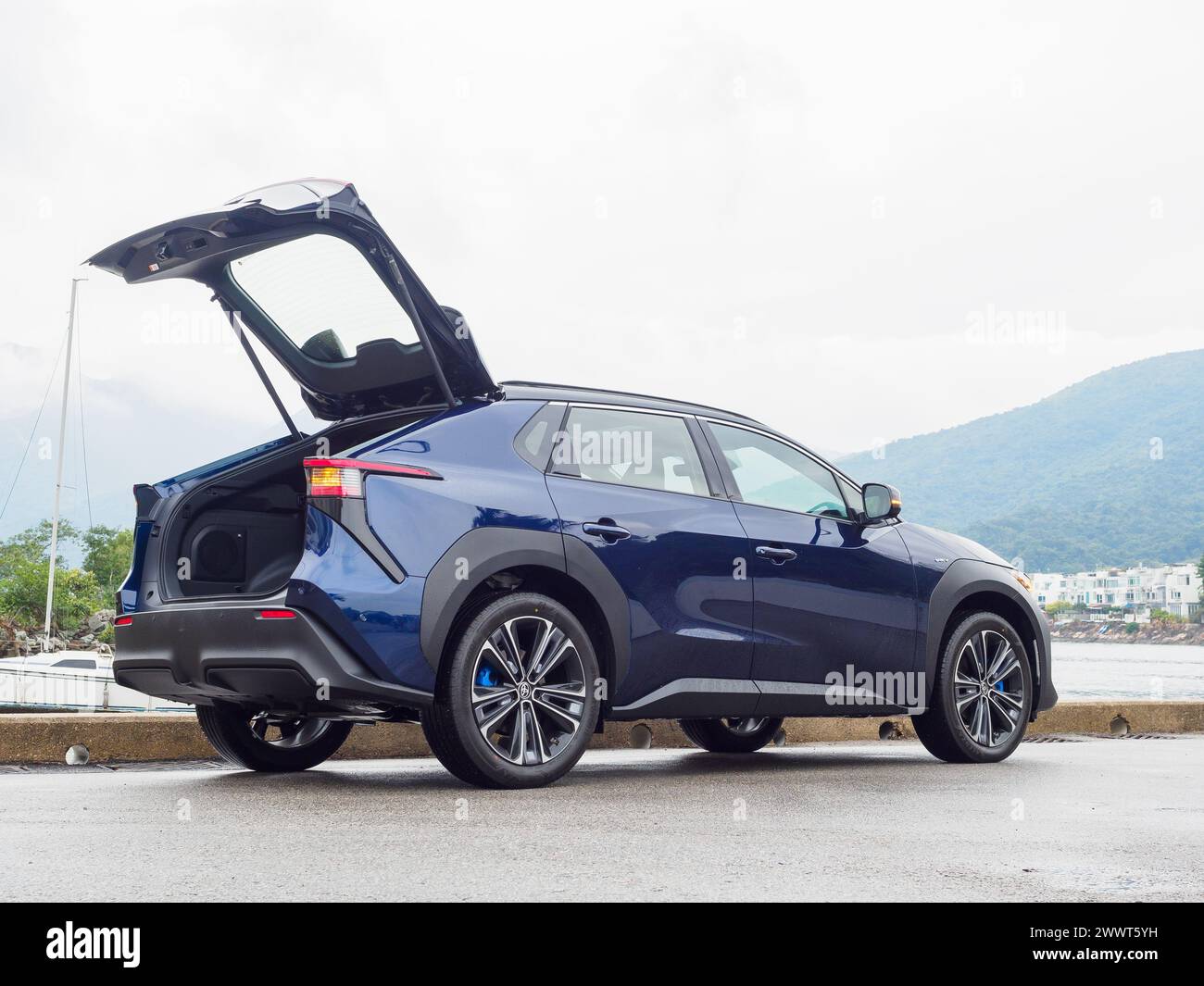 Hong Kong, China Jan 23, 2024 : Toyota bZ4X EV Test Drive Day in Hong ...