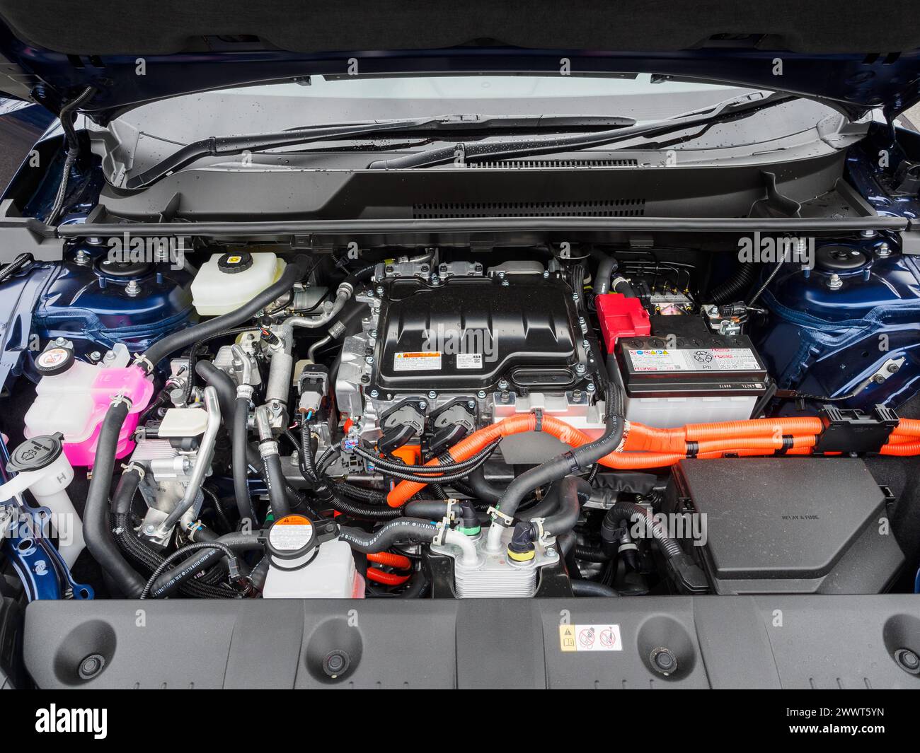 Hong Kong, China Jan 23, 2024 : Toyota bZ4X EV Motor in Hong Kong Jan ...