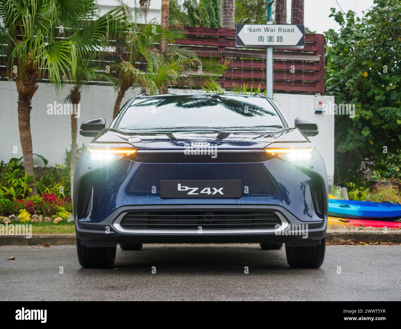 Hong Kong, China Jan 23, 2024 : Toyota bZ4X EV Test Drive Day in Hong ...