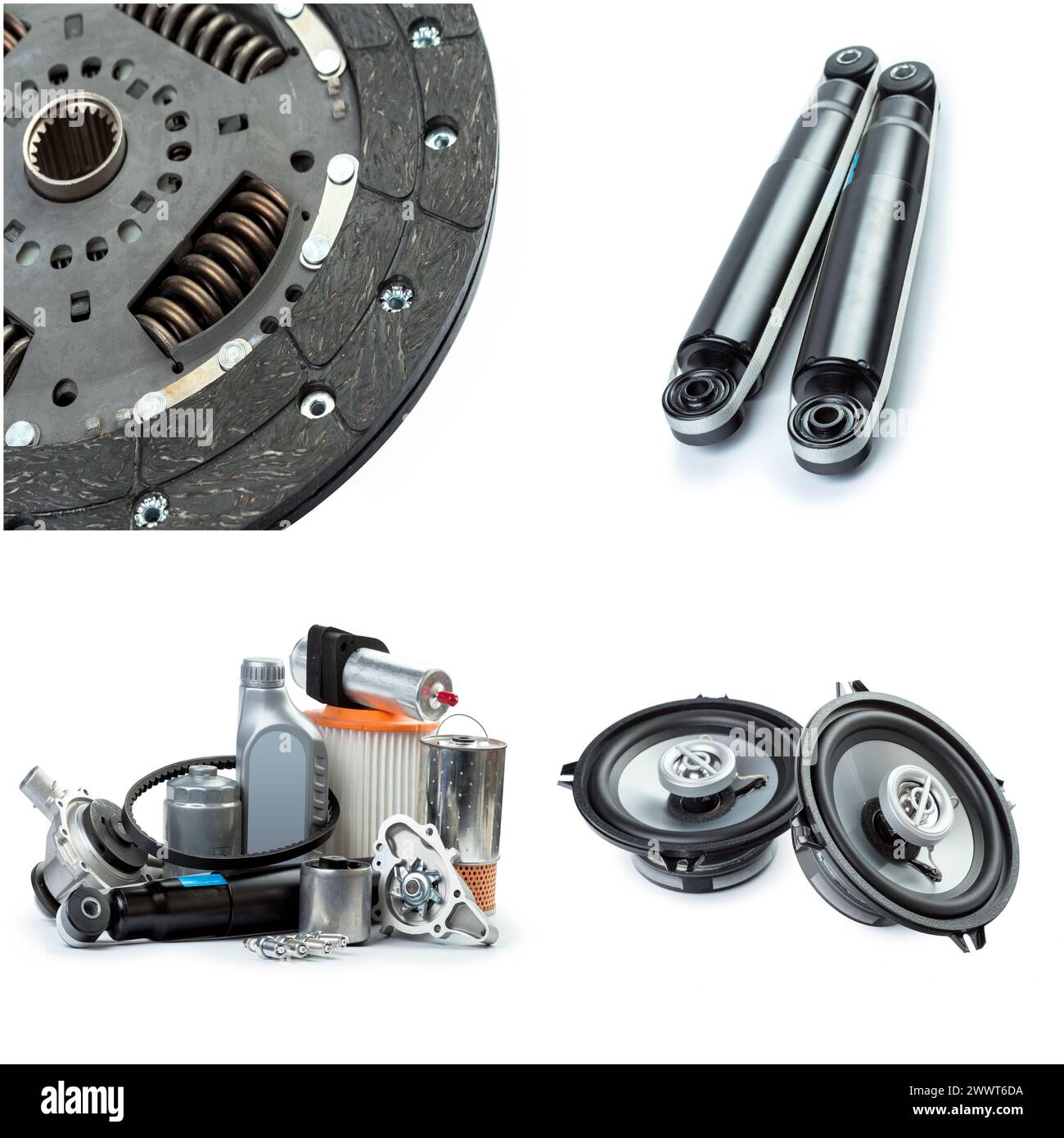 Various car parts necessary for vehicle service Stock Photo - Alamy