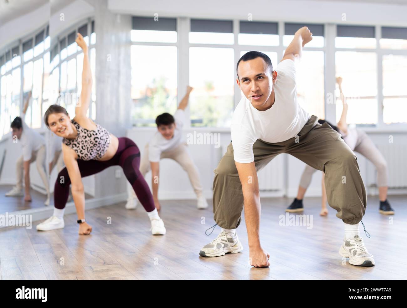 Team stylish sportive caucasian hi-res stock photography and images - Alamy