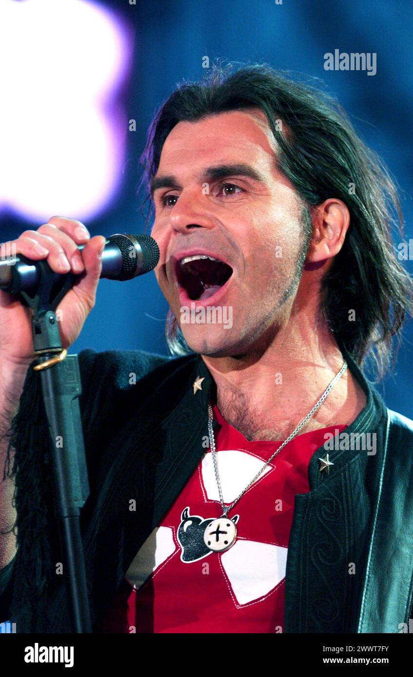 Milan Italy 29/05/2004: Piero Pelù, Italian singer,during the ...