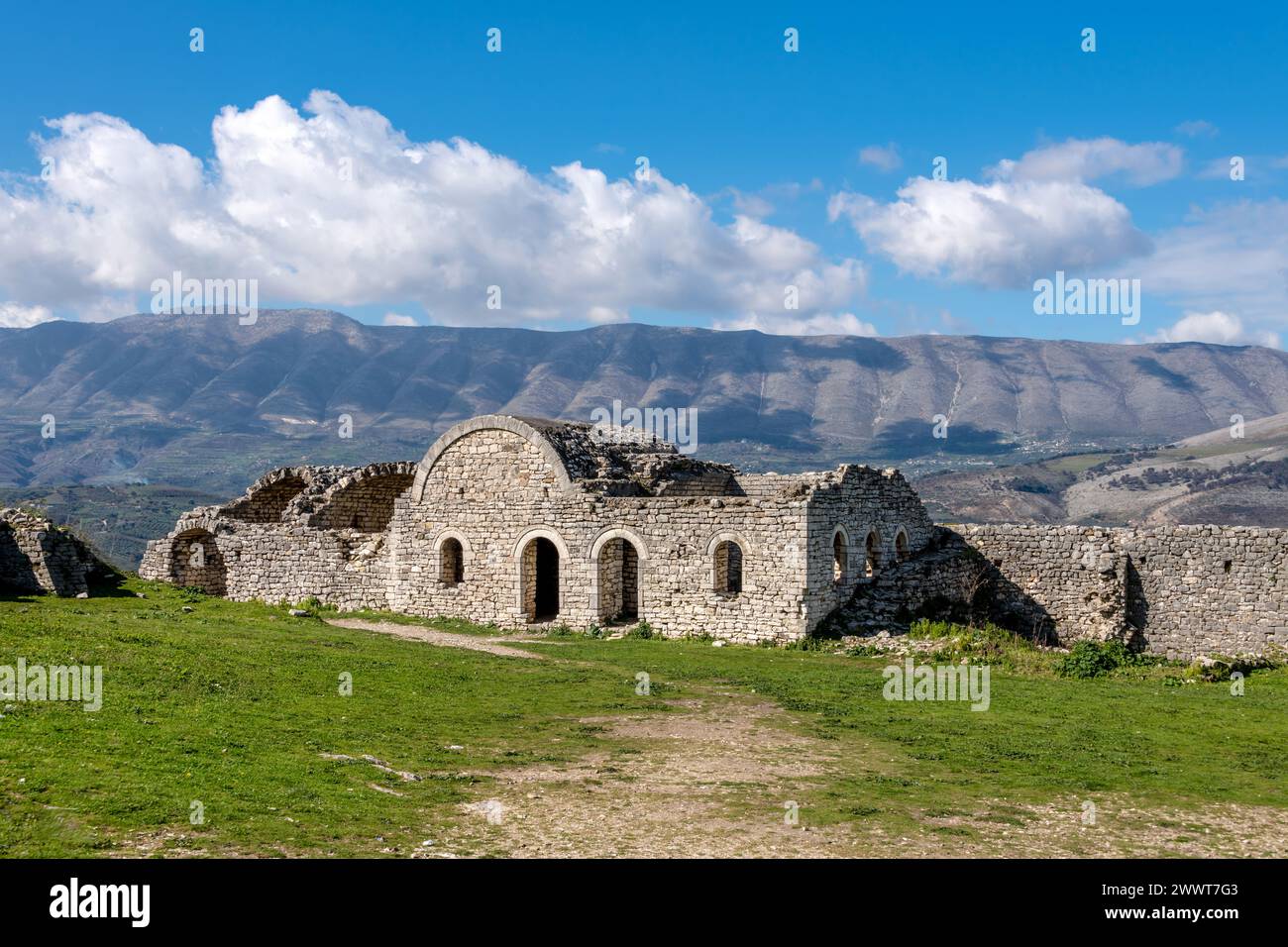 View from Berat Castle in Albania Stock Photo - Alamy