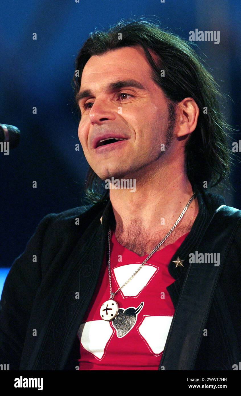 Milan Italy 29/05/2004: Piero Pelù, Italian singer,during the ...