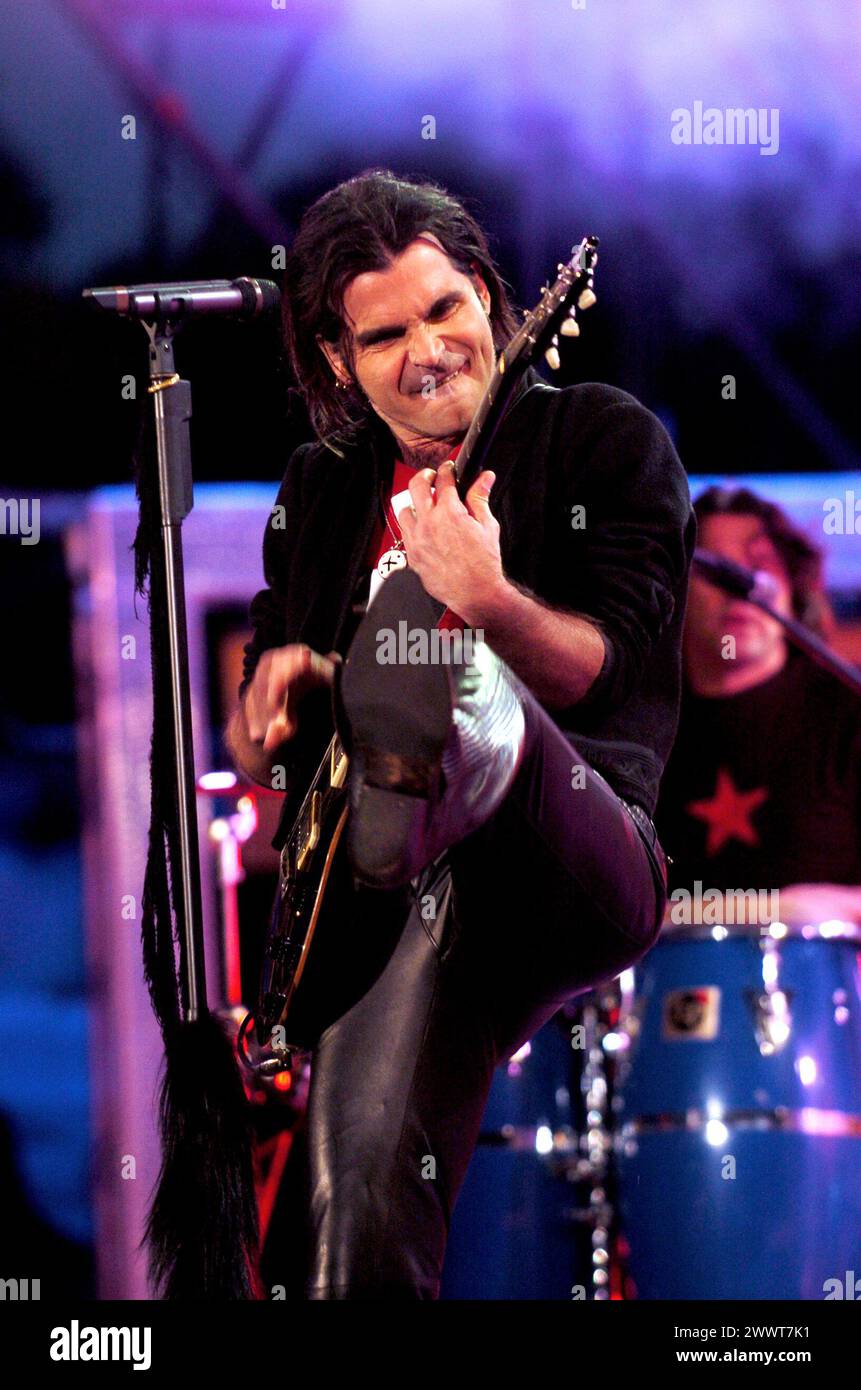 Milan Italy 29/05/2004: Piero Pelù, Italian singer,during the ...