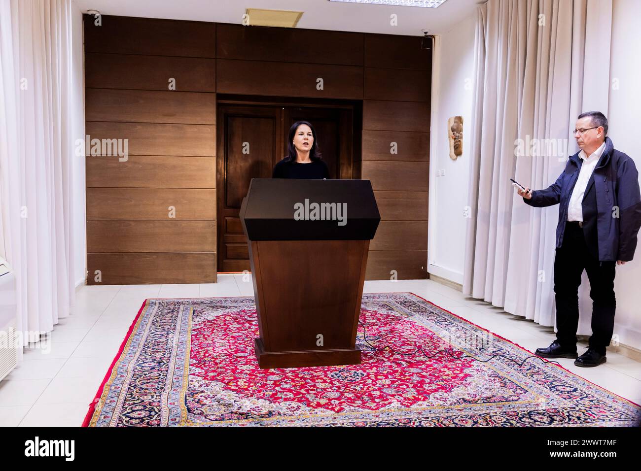 Ramallah, Palestinian Territories. 25th Mar, 2024. Annalena Baerbock ...