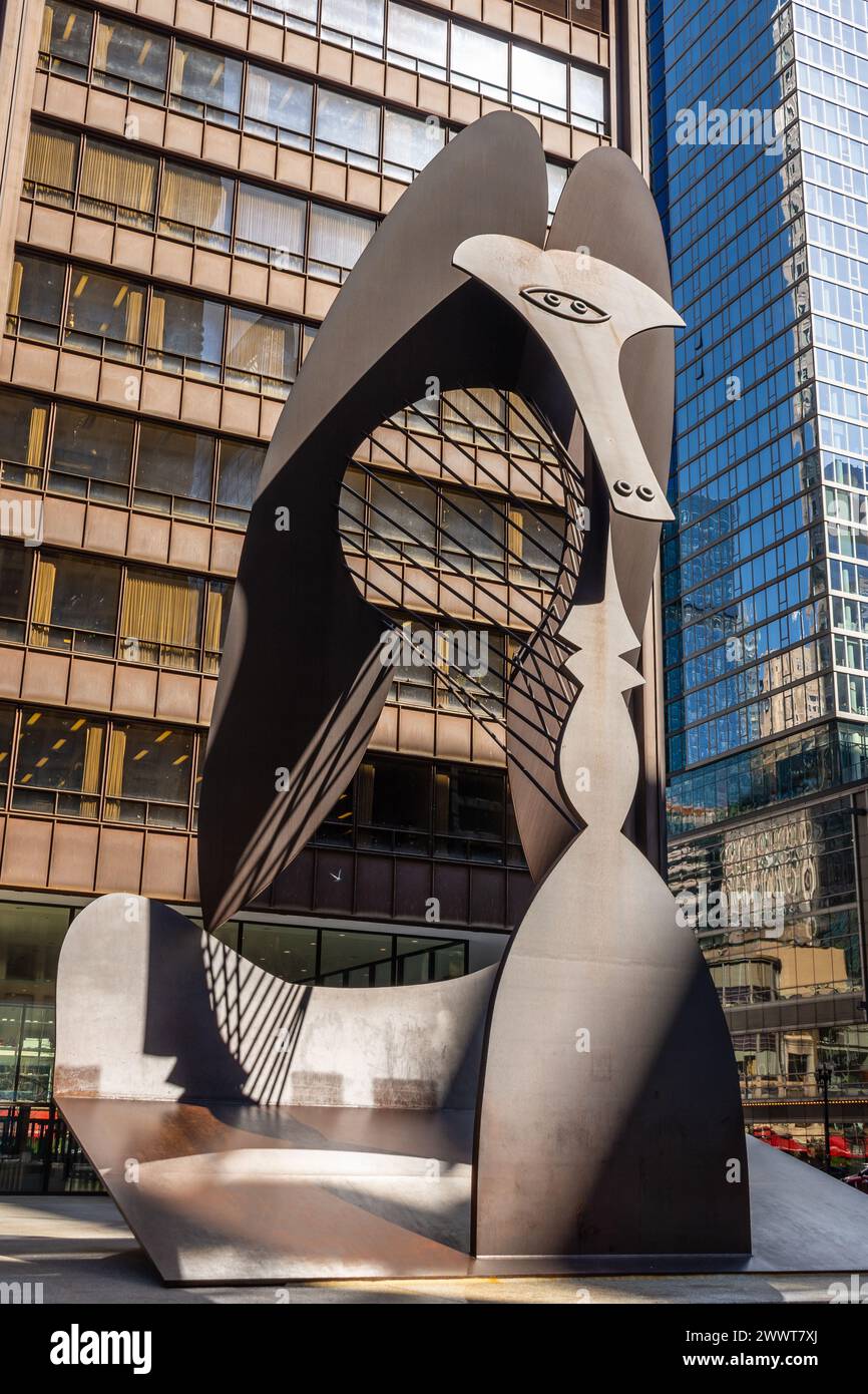 Chicago, Illinois - United States - March 11th, 2024: Downtown ...