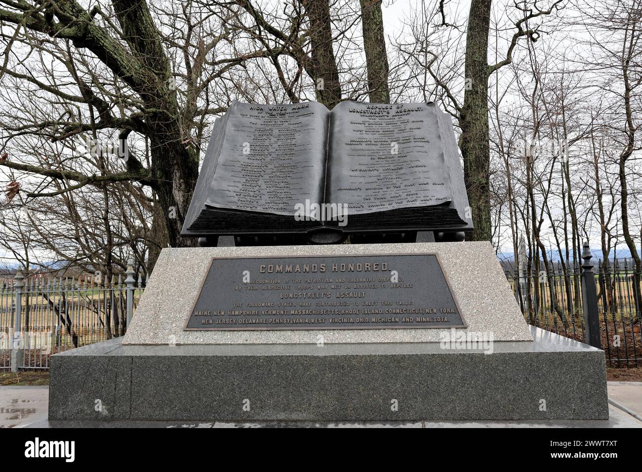 High Water Mark of the Rebellion at Gettysburg Stock Photo - Alamy