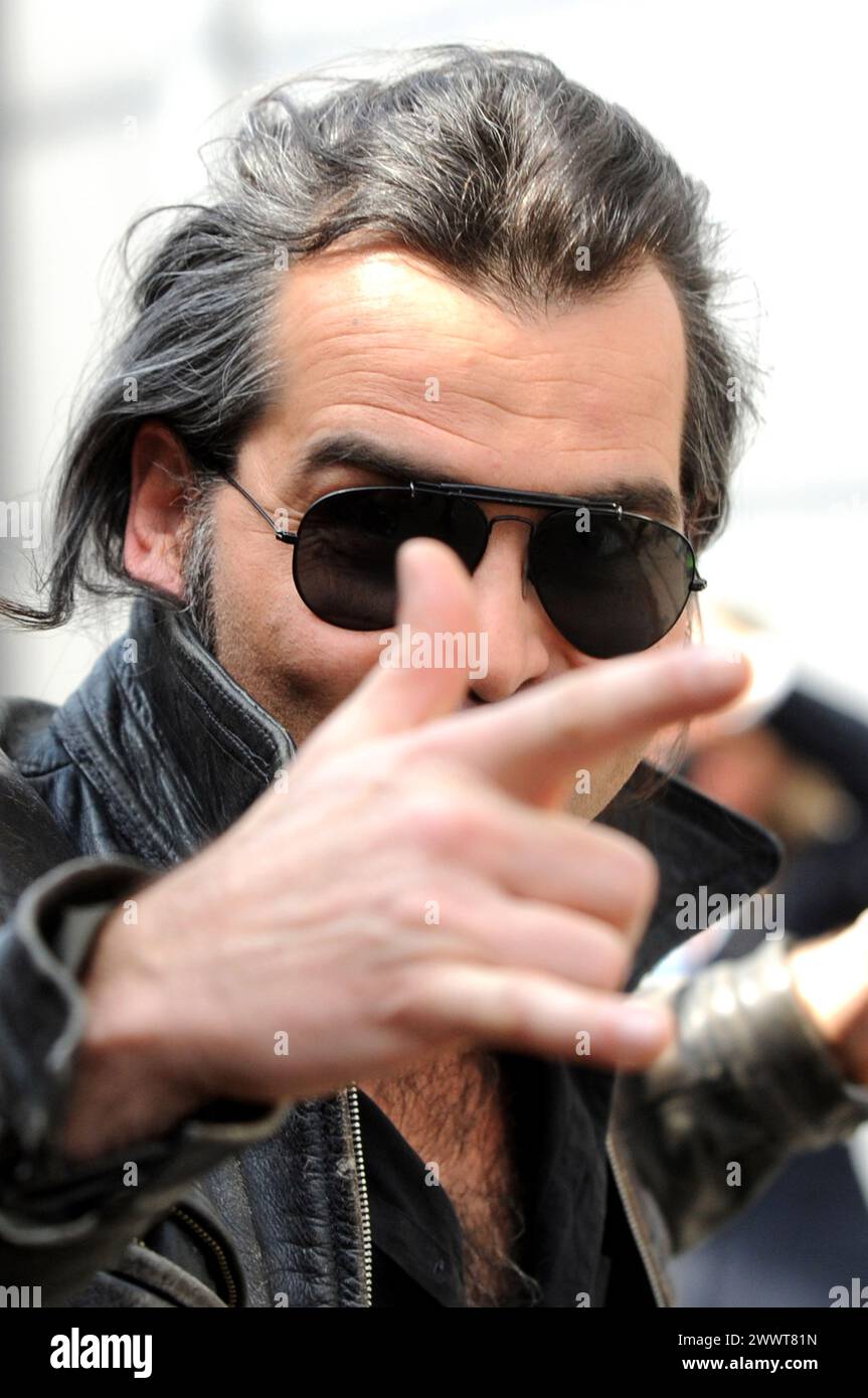 Milan Italy 19/04/2008: Piero Pelù, Italian singer, during the ...