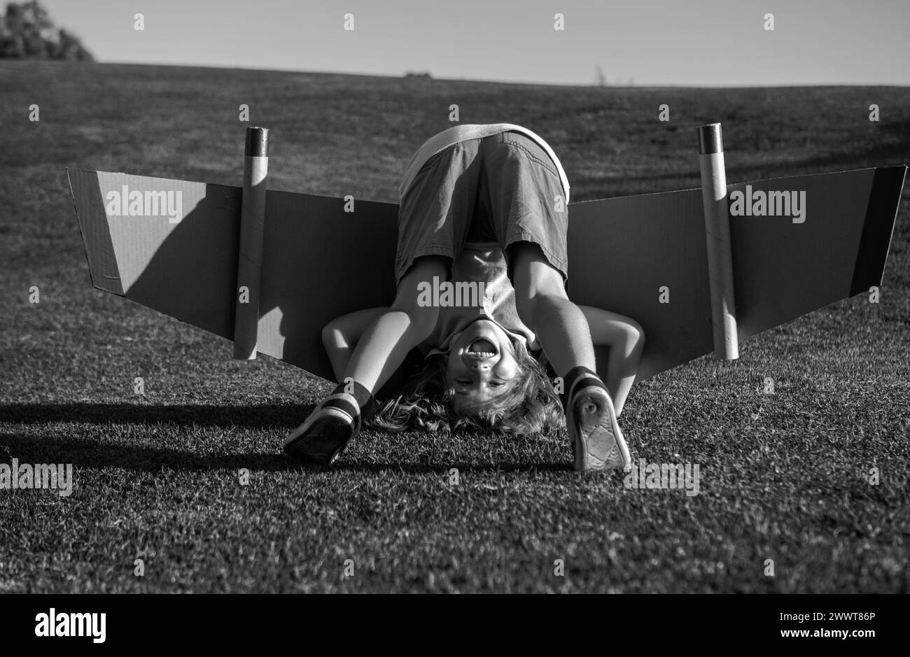 Upside down plane Black and White Stock Photos & Images - Alamy