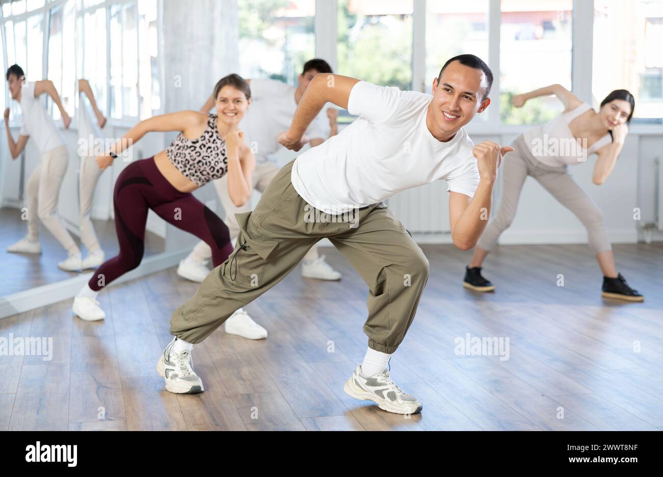 Dynamic female dancer performing hip hi-res stock photography and ...