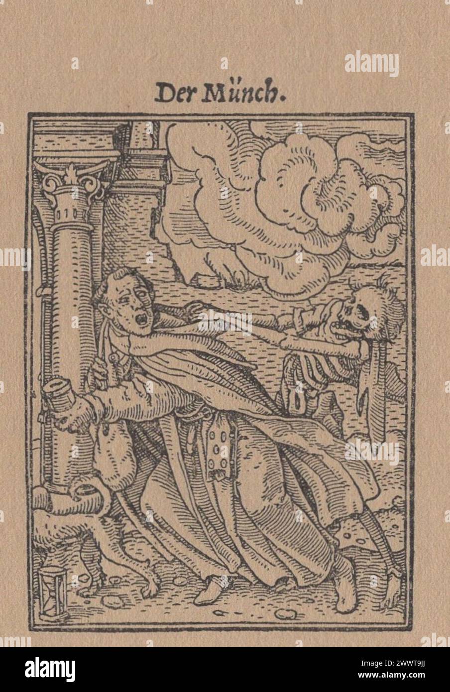 Antique Hans Holbein The Dance of Death german illustrated catalogue ...