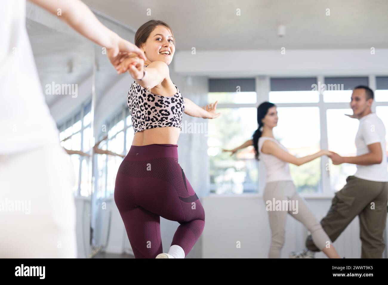 Group dancing french girl hi-res stock photography and images - Alamy