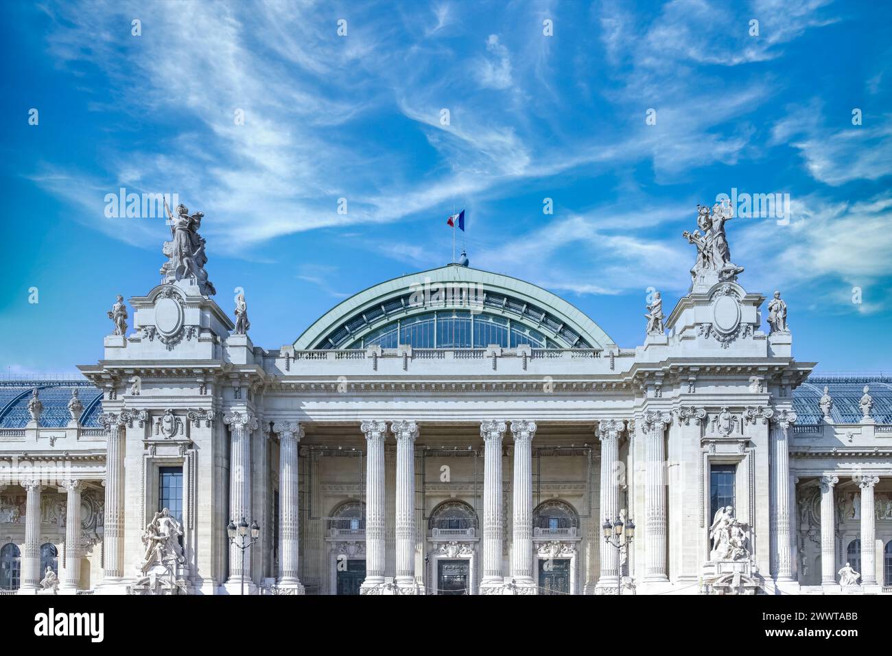 The beautiful and historic Grand Palais building in Paris, France Stock ...