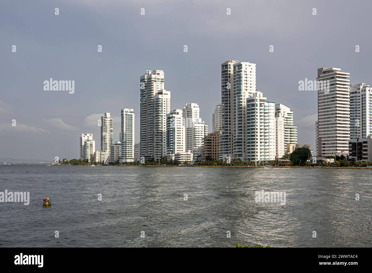 Cartagena, Colombia - July 25, 2023: Peinsula ending left at fort Santa ...