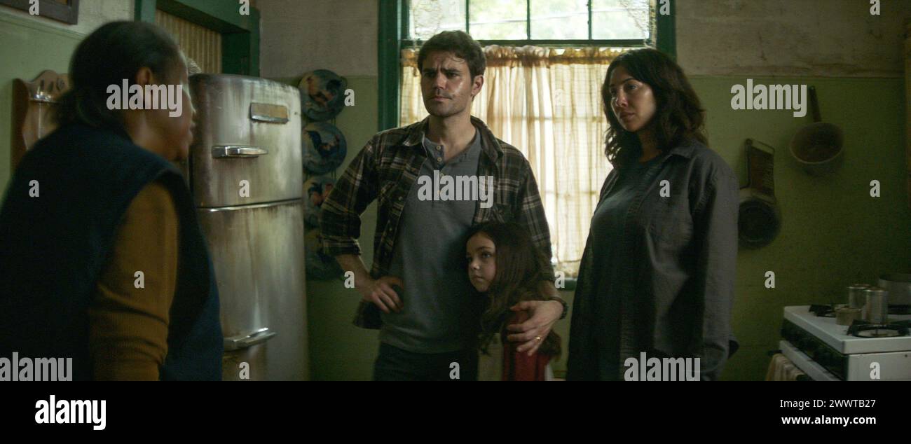 HISTORY OF EVIL, from left: Rhonda Johnson Dents, Paul Wesley, Murphee ...