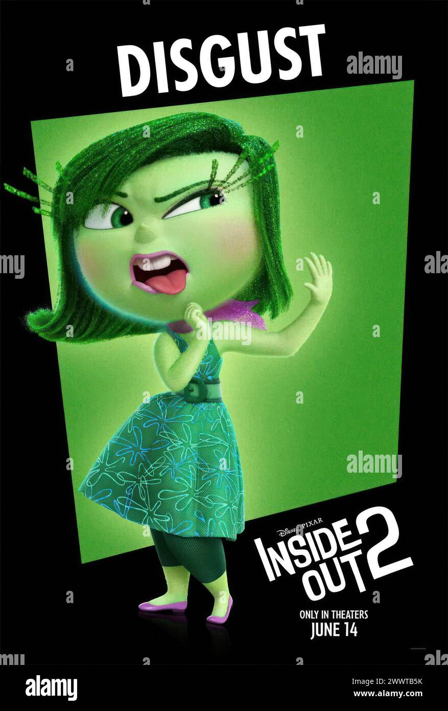 INSIDE OUT 2, character poster, Disgust (voice: Liza Lapira), 2024 ...