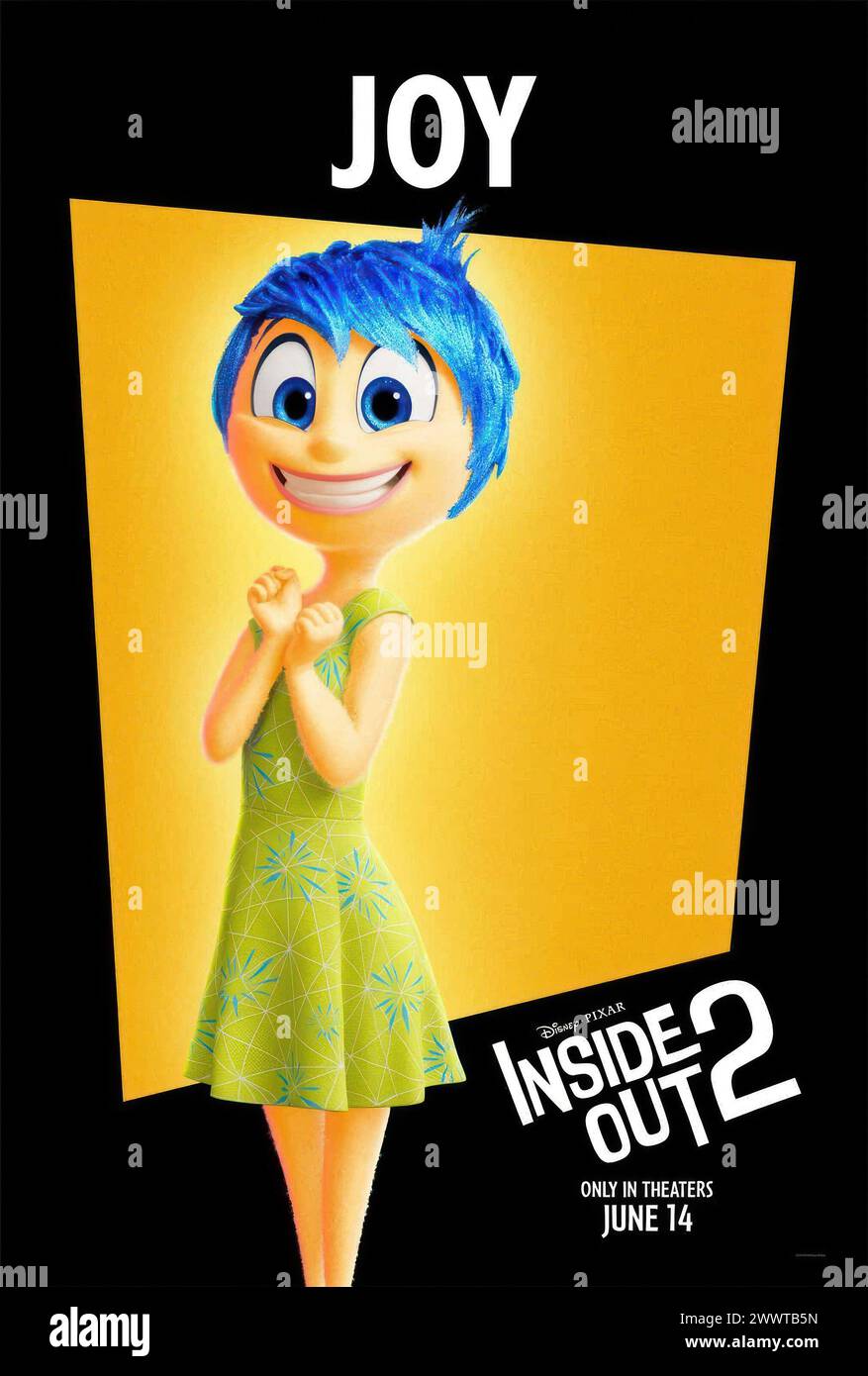 INSIDE OUT 2, character poster, Joy (voice: Amy Poehler), 2024. © Walt ...