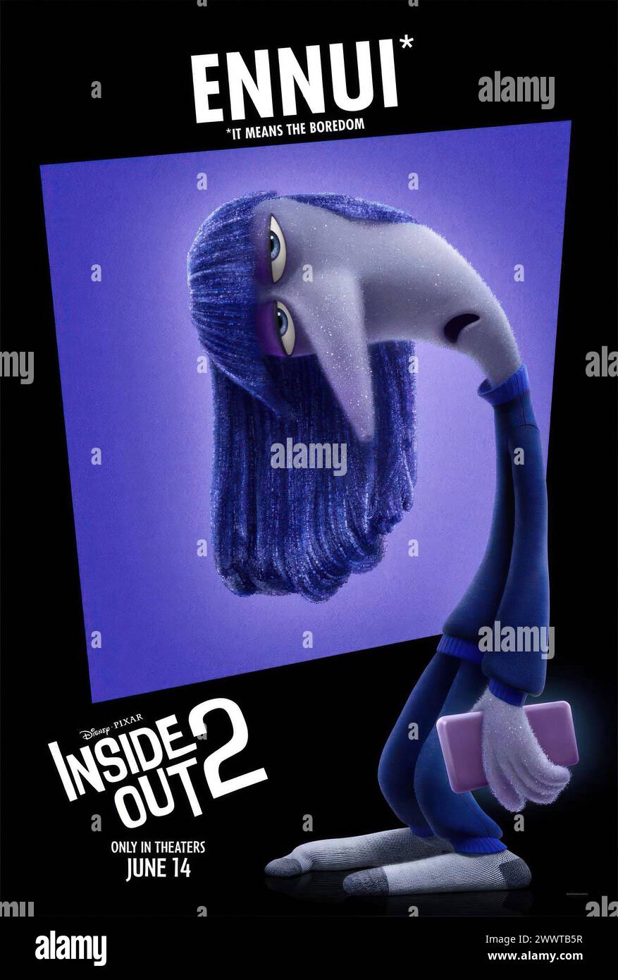 INSIDE OUT 2, character poster, Ennui (voice: Adele Exarchopoulos ...