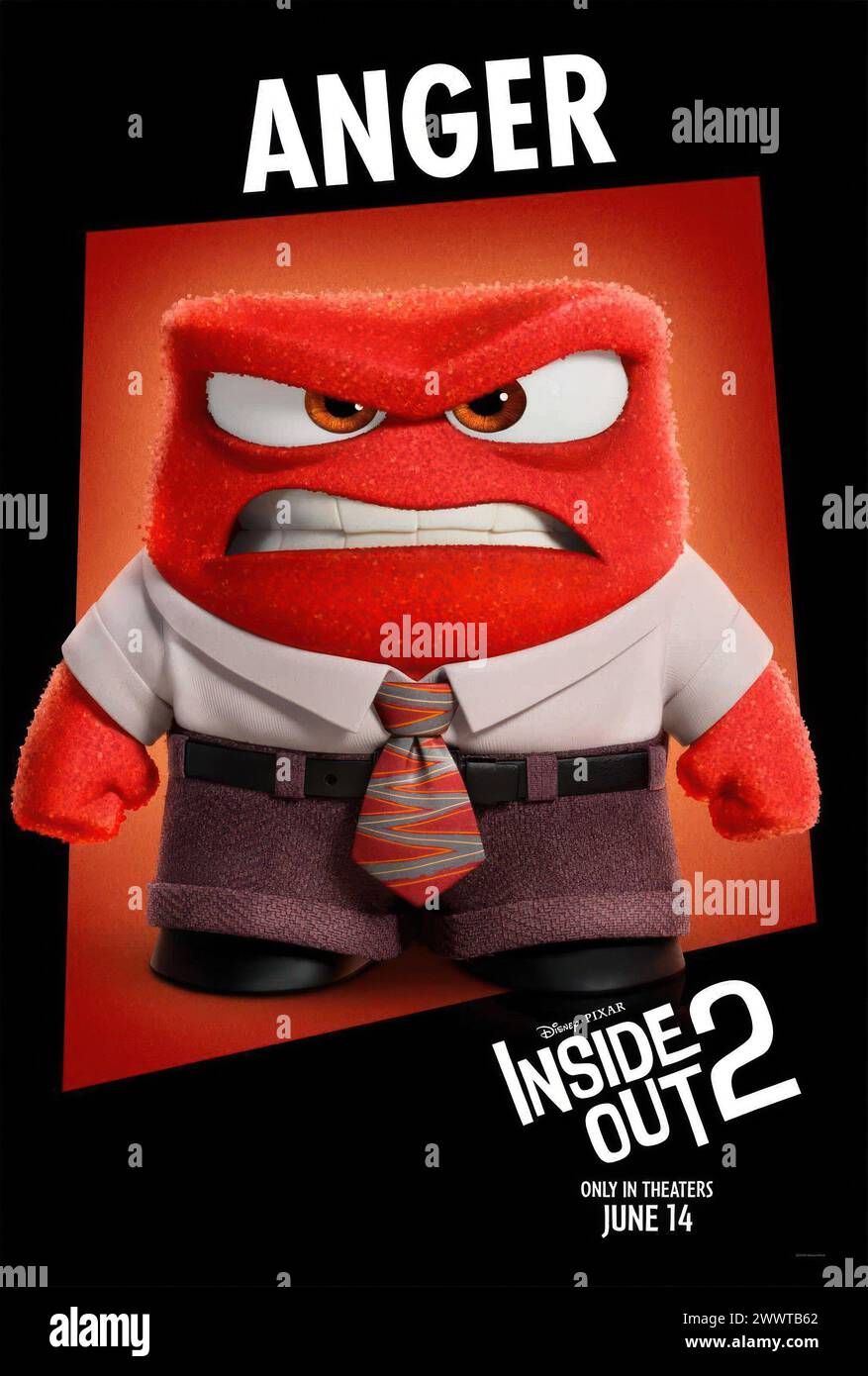 INSIDE OUT 2, character poster, Anger (voice: Lewis Black), 2024 ...