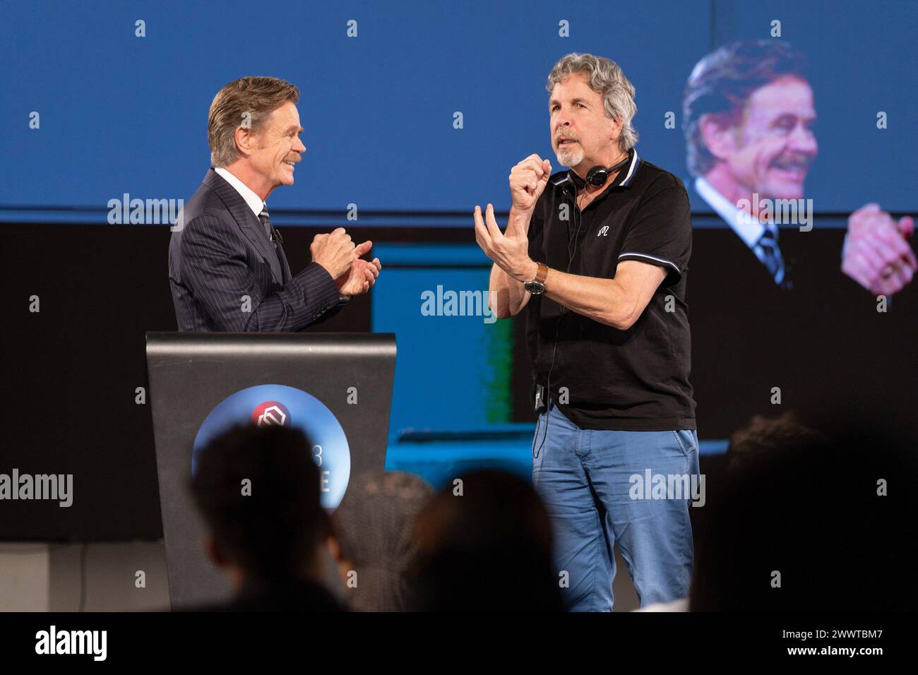 RICKY STANICKY, from left: William H. Macy, director Peter Farrelly, on ...