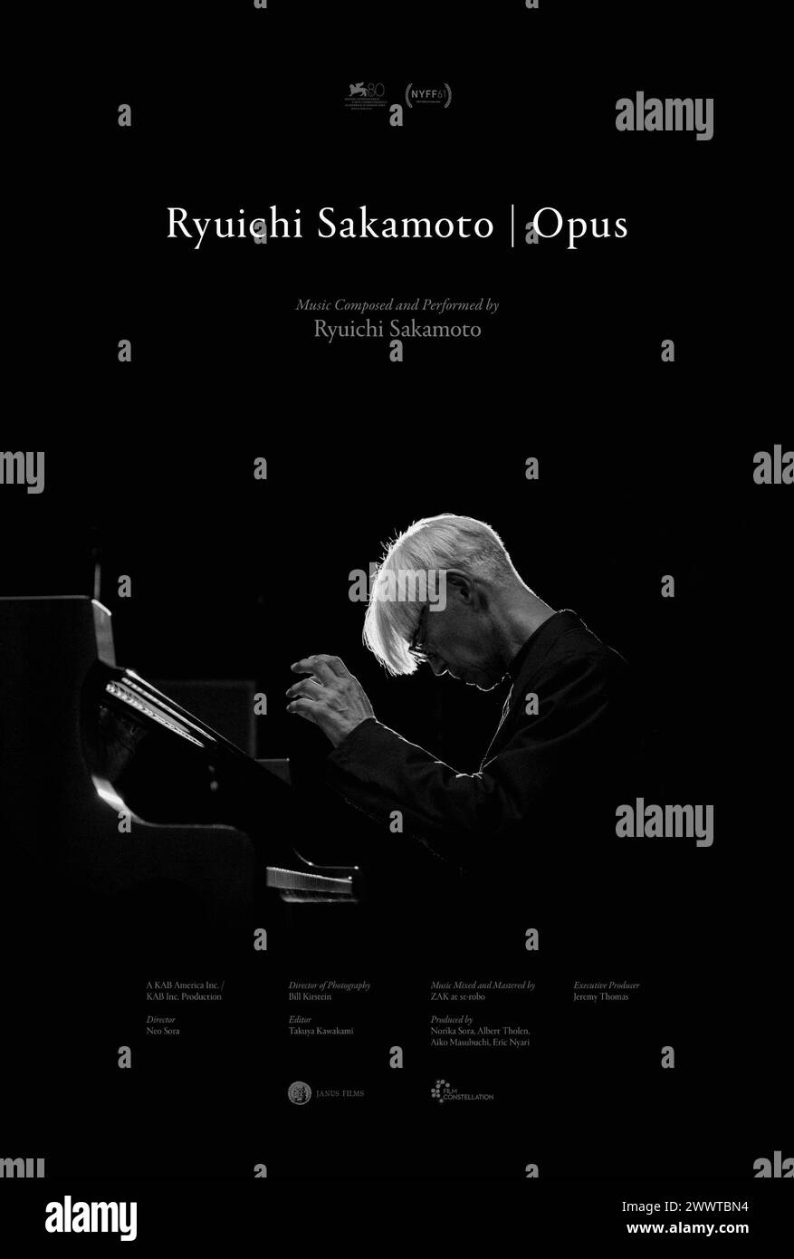 RYUICHI SAKAMOTO: OPUS, poster, Ryuichi Sakamoto, 2023. © Janus Films ...