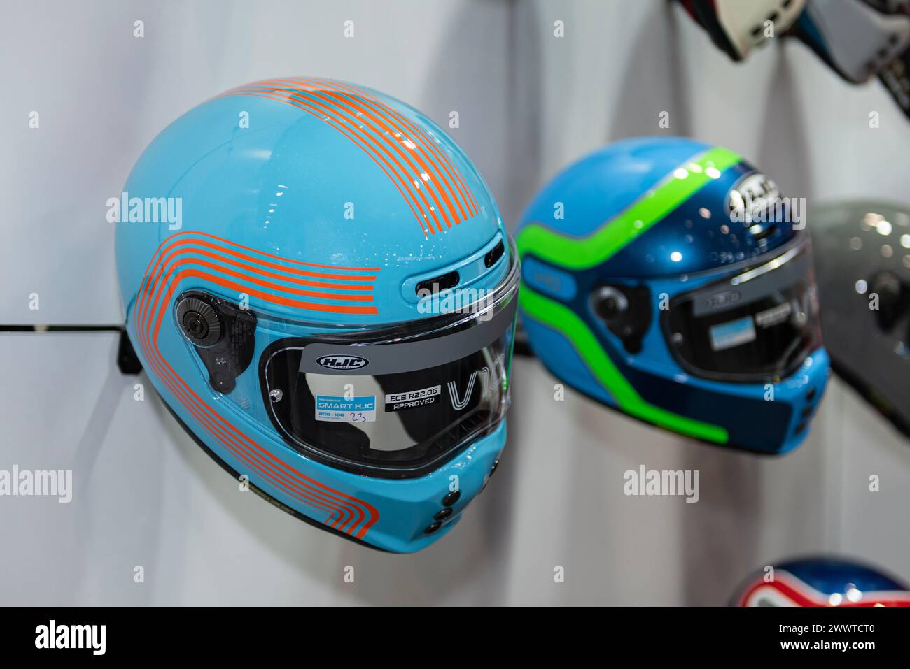 ISTANBUL, TURKEY - MARCH 23, 2024: HJC helmet display at performance ...