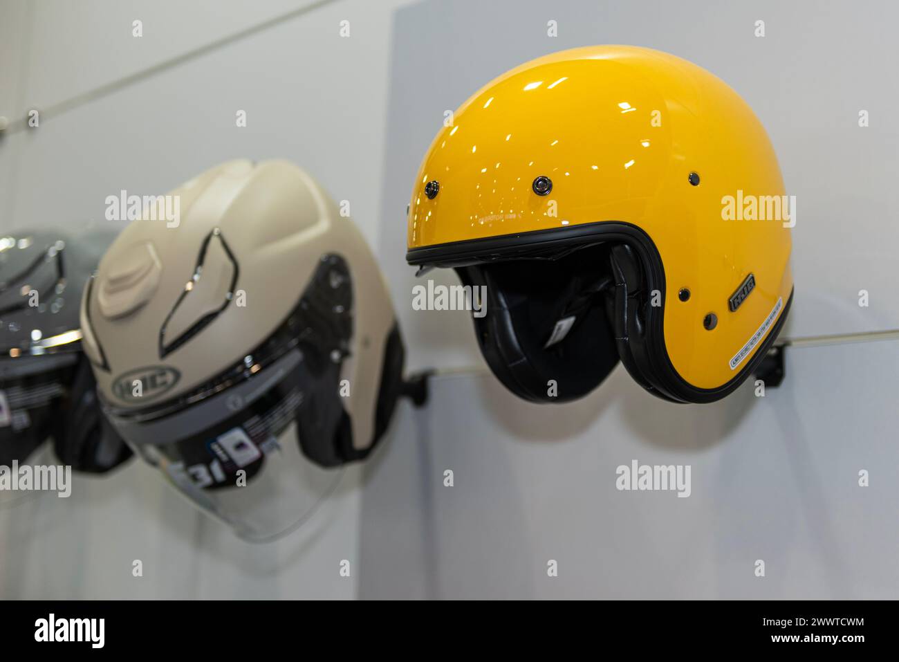 ISTANBUL, TURKEY - MARCH 23, 2024: HJC helmet display at performance ...