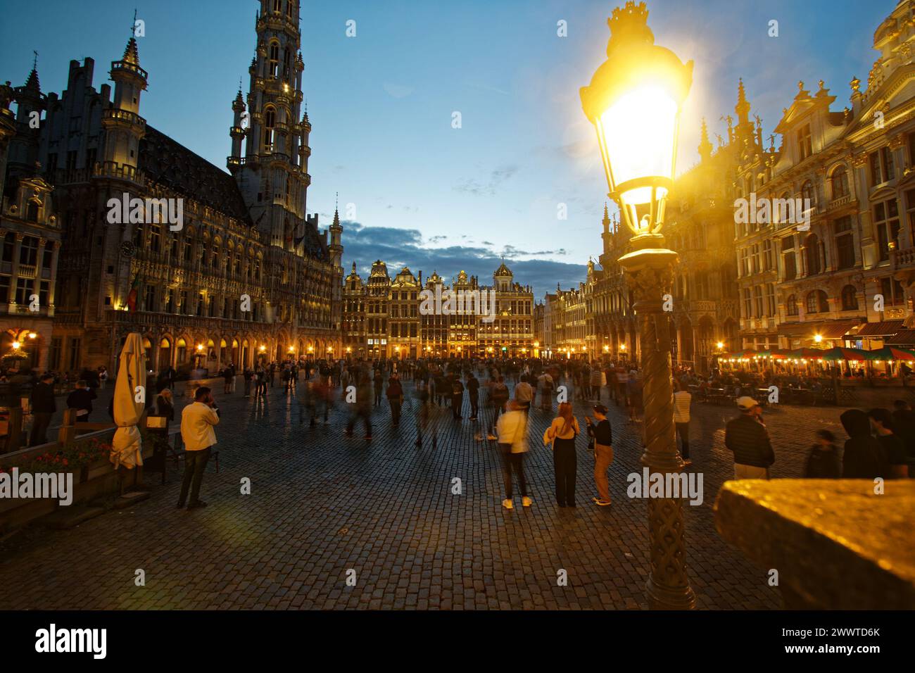 Brussels The Grand-Place. It is surrounded by guild houses, the Hôtel ...