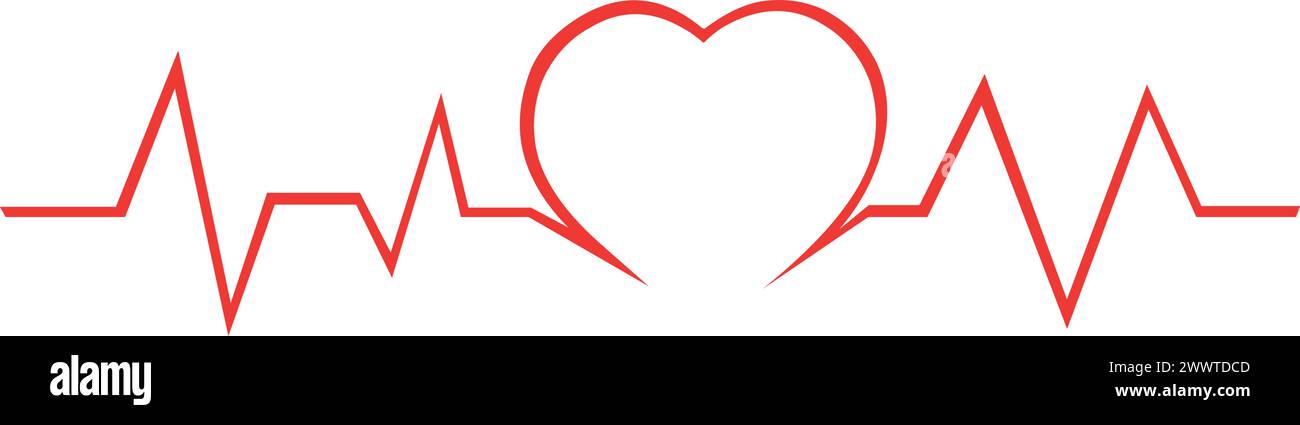 vector pattern shape heartbeat Stock Vector Image & Art - Alamy