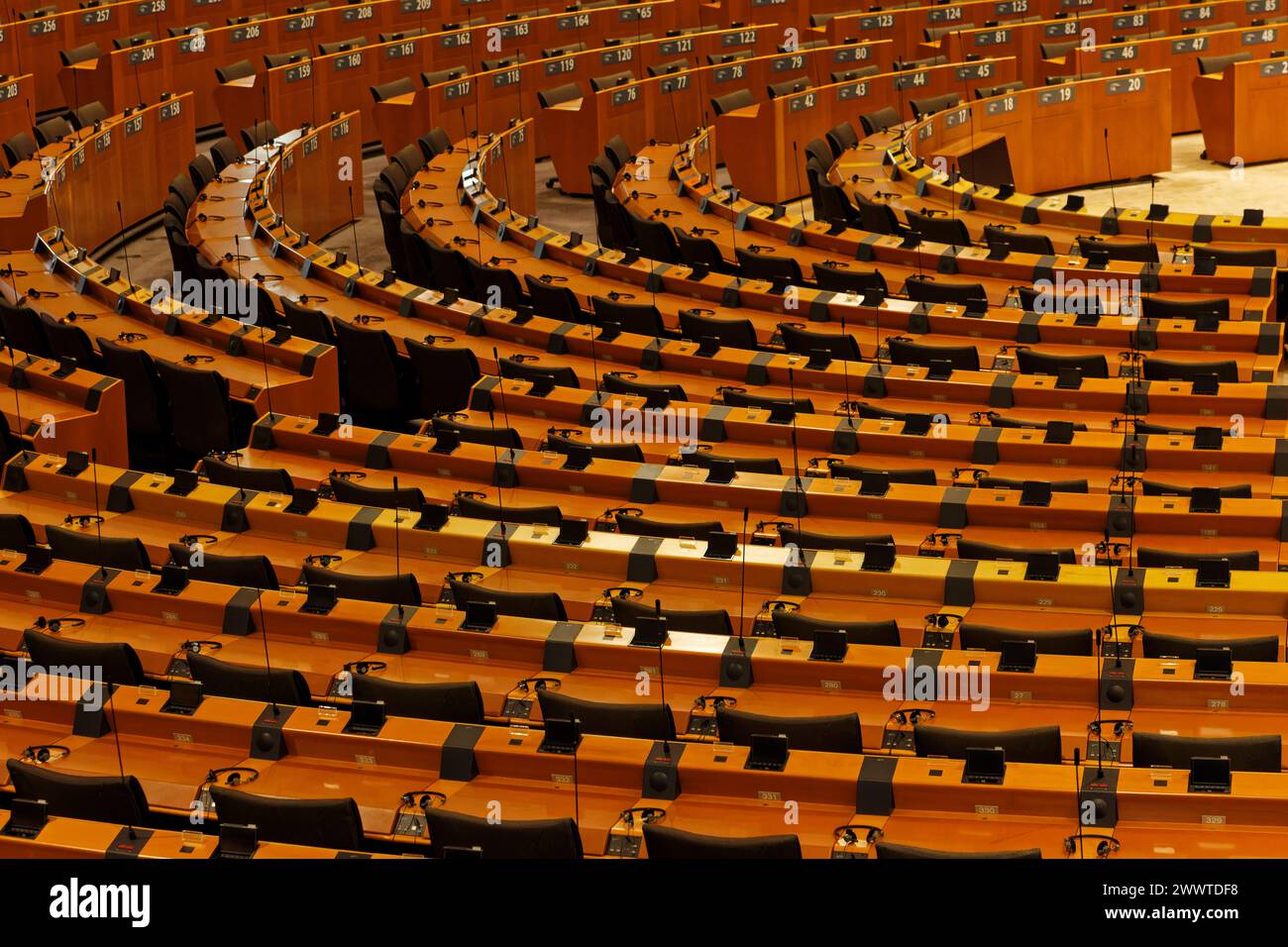 The European Parliament headquarters. Modern and contemporary ...