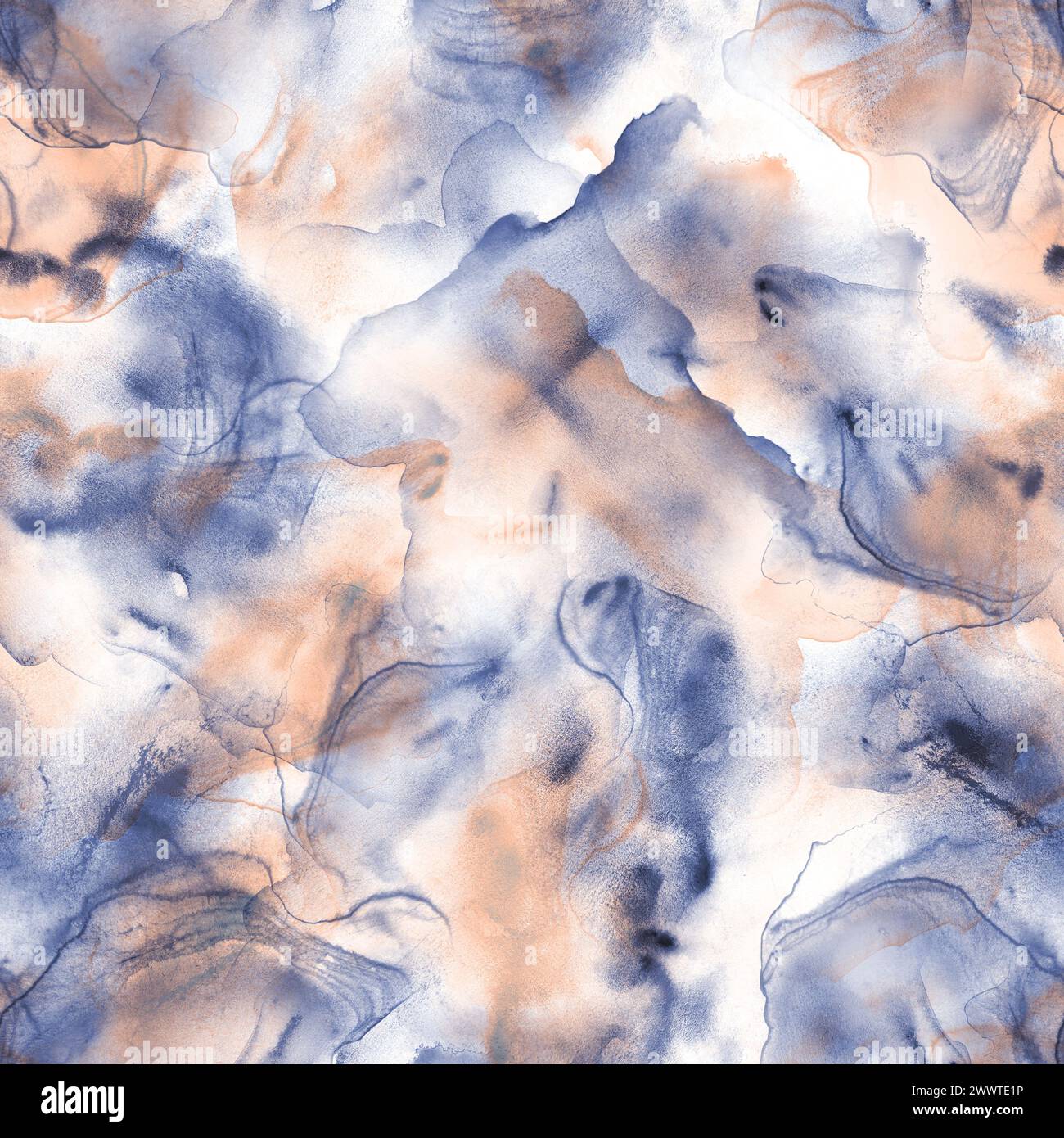 Abstract watercolor liquid stain luxury background. Hand drawn navy ...